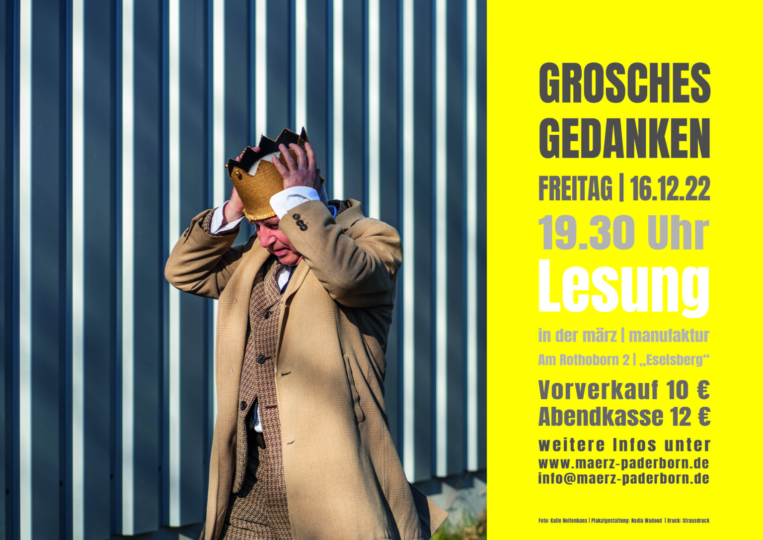 "Grosches Gedanken" eine Lesung mit Erwin Grosche - märz|manufaktur ...